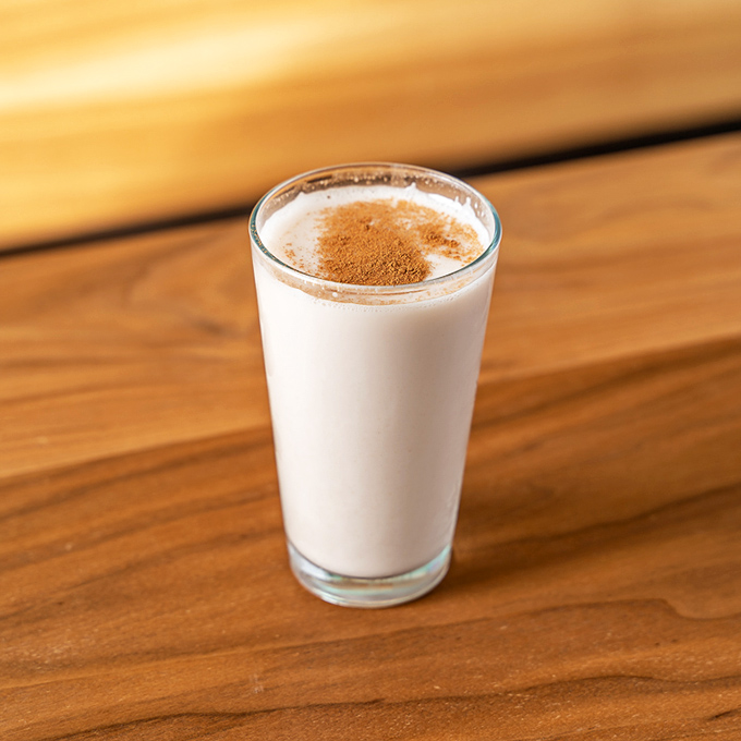 Horchata: cinnamon-kissed cloud in a glass. This isn't just a beverage&mdash;it's dessert with diplomatic immunity from the guilt department.