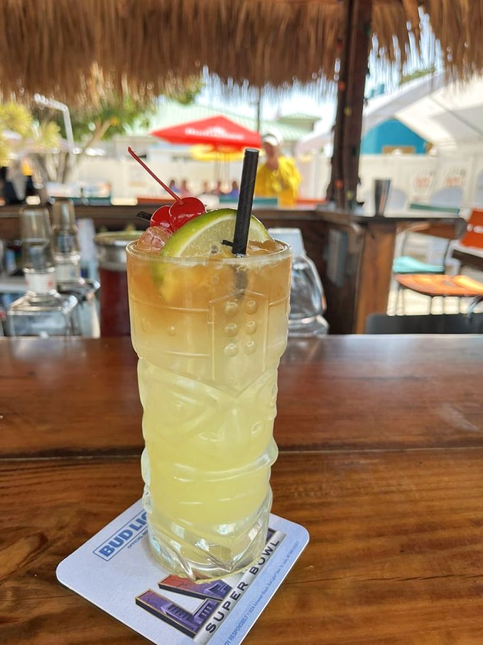 This isn't just a drink&mdash;it's liquid vacation in a tiki glass. One sip and suddenly your inbox doesn't matter anymore.