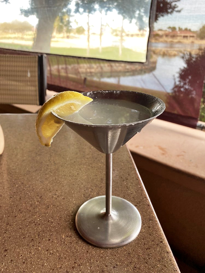 A martini with a view&mdash;because sometimes adult beverages and Arizona sunsets were made for each other.