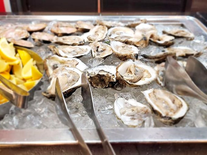 These oysters on ice are nature's perfect appetizer&mdash;briny treasures waiting to be adorned with just a squeeze of that lemon nearby.