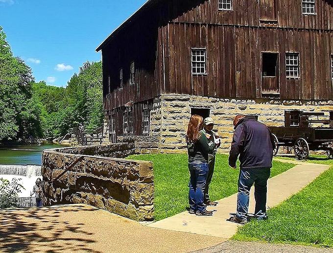 History comes alive beside the mill, where visitors can contemplate the ingenuity that harnessed water power long before we had apps for everything.