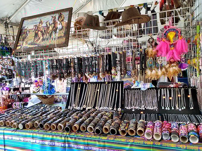 A treasure trove of jewelry and crafts where dreamcatchers hang alongside cowboy-approved accessories. The perfect spot to find that "where did you get that?" piece.