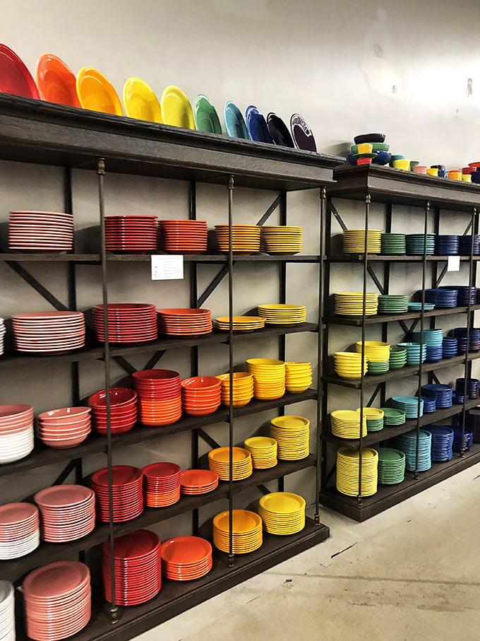 A rainbow of dinnerware that would make Martha Stewart swoon. These vibrant plates and bowls transform everyday meals into Instagram-worthy occasions.