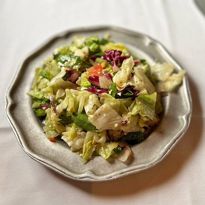 Not just any salad&mdash;a crisp, colorful rebellion against boring greens that proves vegetables can hang with the steakhouse big boys.