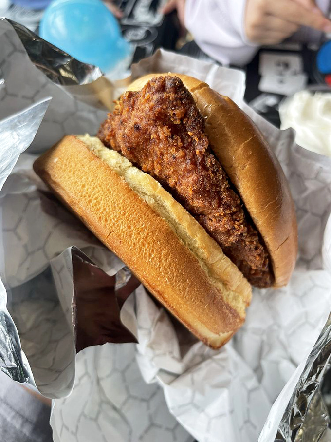 Crispy on the outside, juicy on the inside&mdash;this chicken sandwich doesn't need fancy frills to make its point. Simplicity at its most delicious.