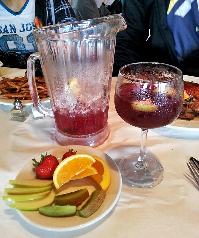Their sangria arrives with a fruit plate that's not just garnish&mdash;it's a supporting actor deserving its own award nomination.