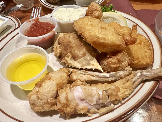 The seafood platter that answers the eternal question: "Why choose one when you can have the entire ocean on your plate?"
