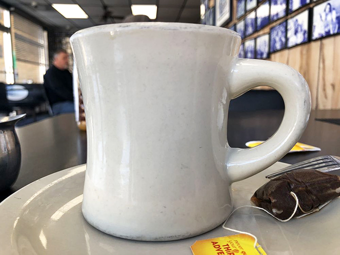 The humble diner mug&mdash;holding the elixir of life that transforms grumpy morning zombies into functioning humans since forever.