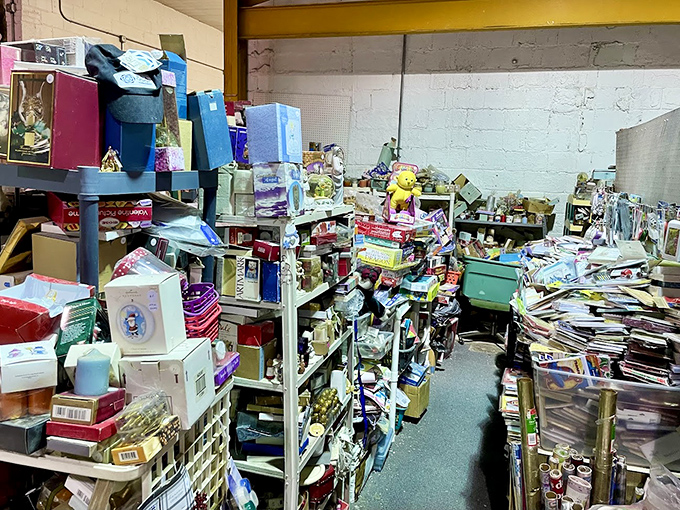 Not so much organized chaos as chaotic organization. Somewhere in this treasure trove is exactly what you didn't know you needed.