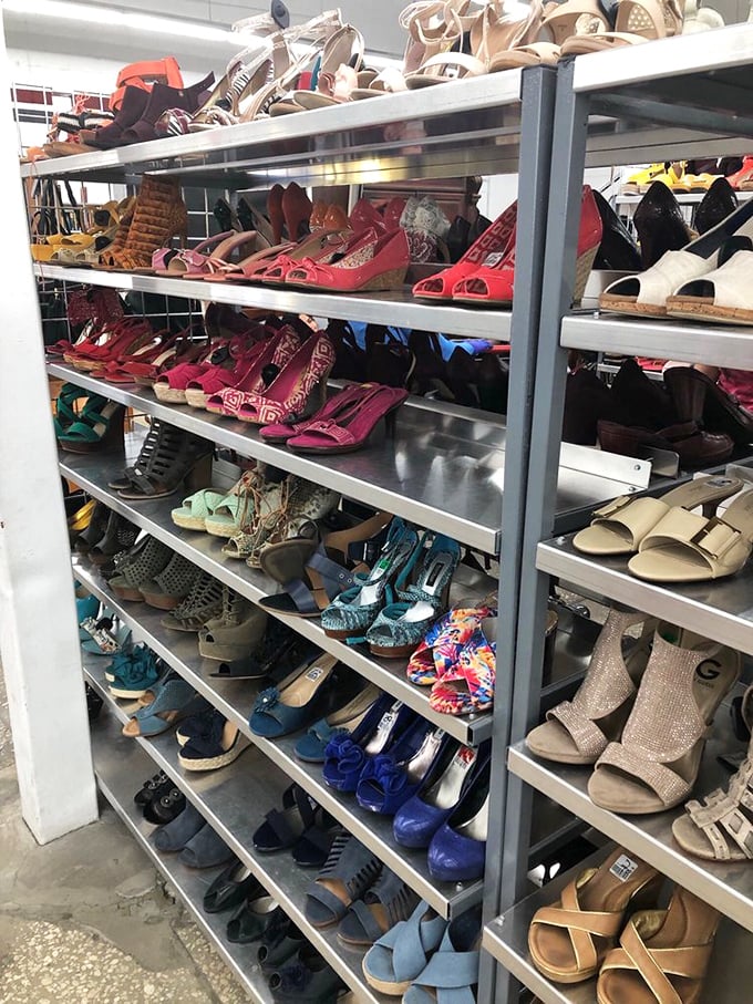 Shoe paradise for the fashion-forward bargain hunter. With this many options, you could change footwear every day for months without repeating&mdash;or breaking the bank.
