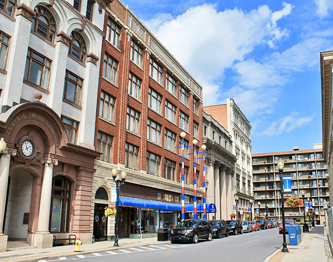 Altoona's historic buildings and colorful storefronts create a vibrant downtown where culture and community come together beautifully.