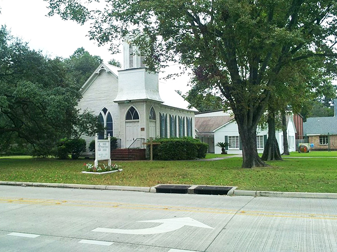 The simple white church stands as Baker's spiritual landmark. A reminder that some of life's greatest treasures don't come with a price tag.
