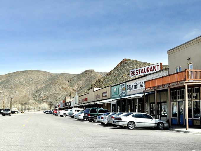 Caliente's historic buildings stand proudly against a desert backdrop, offering a glimpse into a past where healthcare was still affordable.
