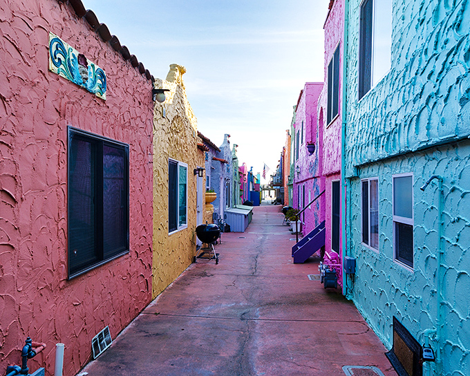 Capitola's candy-colored houses look like what would happen if Crayola designed a beachfront neighborhood.