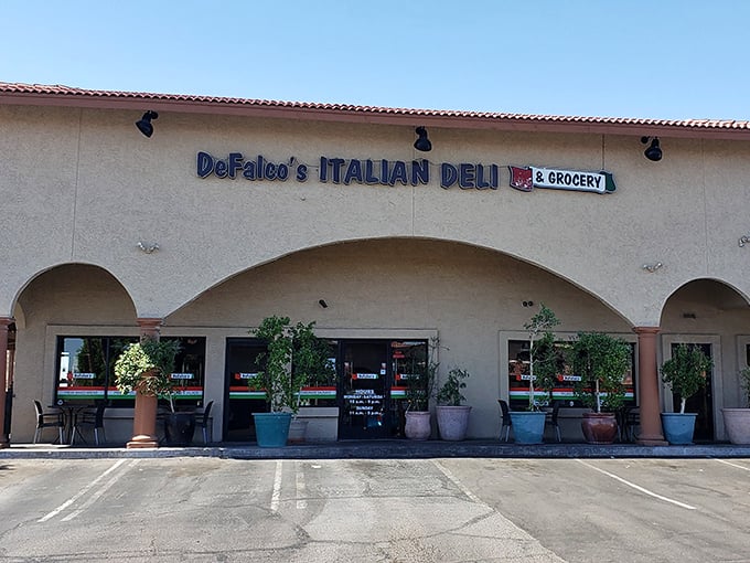 DeFalco's arched windows and Mediterranean vibe hint at the Italian treasures within. Part grocery, part deli, all delicious&mdash;it's a trifecta of tastiness.