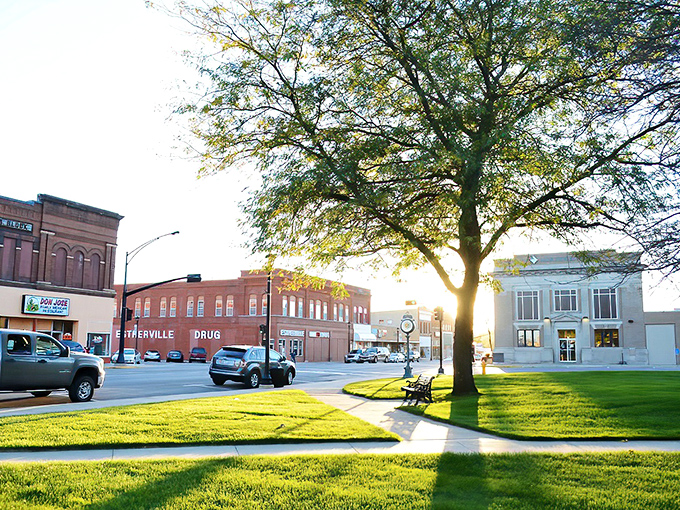 Estherville's downtown maintains its historic integrity while embracing the present. Those storefronts have seen more fashion trends than a department store mannequin!