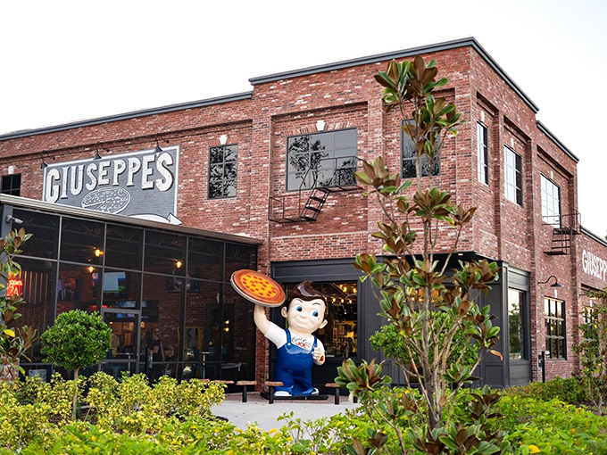 That giant pizza-holding statue outside Giuseppe's isn't just cute &ndash; it's a beacon of Steel City pizza excellence in Port Orange.