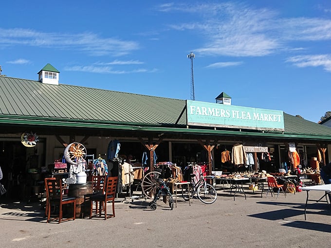 Where rustic meets retail! Hocking Hills Market's charming exterior creates the feeling of shopping in a friend's exceptionally well-stocked cabin.