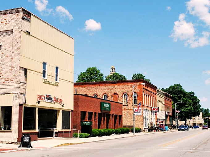 Amish country meets modern day. Where else can you park your buggy next to the church while smartphones snap pictures?