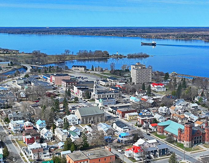 Ogdensburg's riverside location offers million-dollar views at Social Security prices, with Canada waving hello across the water.