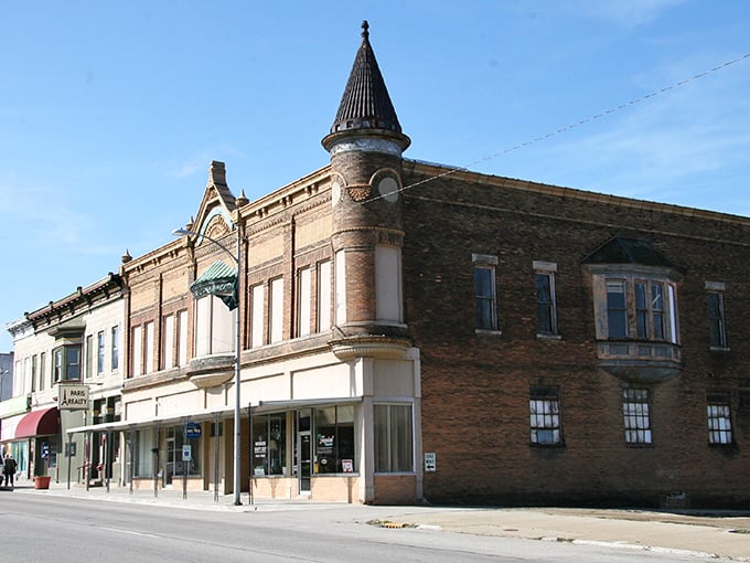 Paris (Illinois, not France) boasts a downtown where every building has character, unlike those cookie-cutter strip malls that all look like distant cousins.