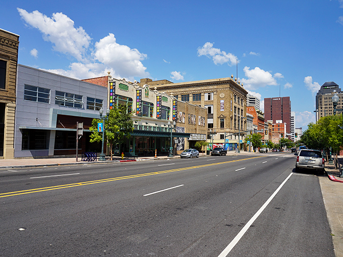 Shreveport's downtown skyline blends historic charm with urban energy – a perfect backdrop for second acts and new beginnings.
