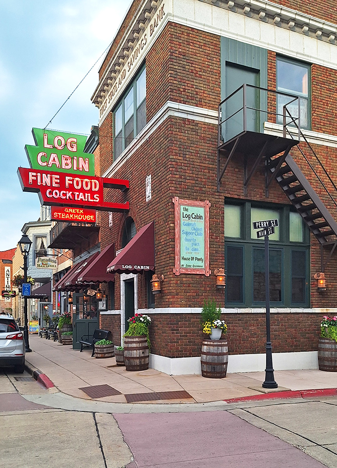 Classic neon and brick combination that's been calling steak lovers to Galena for generations of satisfied appetites.