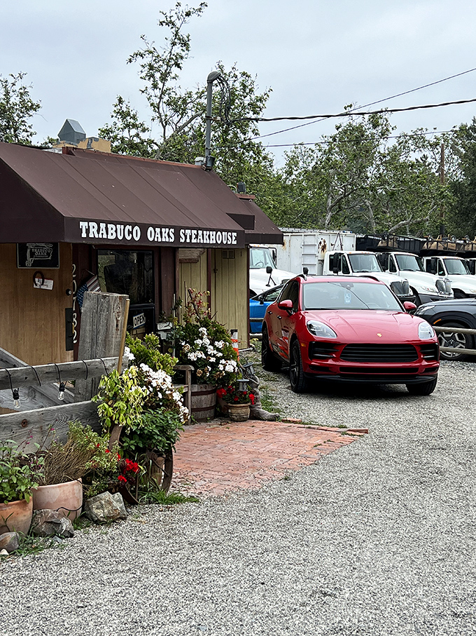 Flowers and rustic charm welcome you to this hidden canyon gem. Leave your tie at home &ndash; they're serious about that rule!
