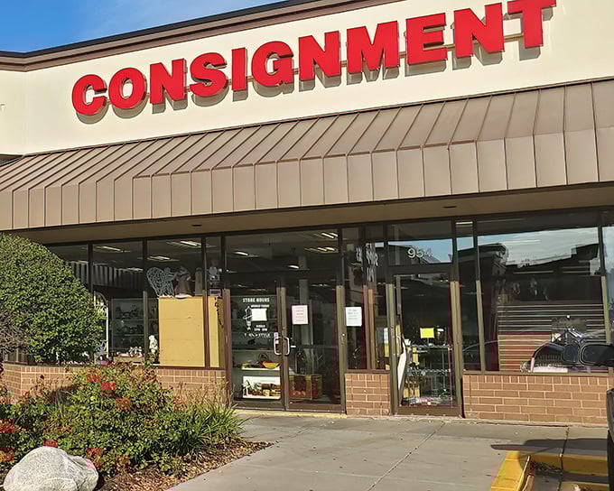 Turn Style's sleek storefront hints at the curated consignment experience waiting inside&mdash;less digging, more discovering.