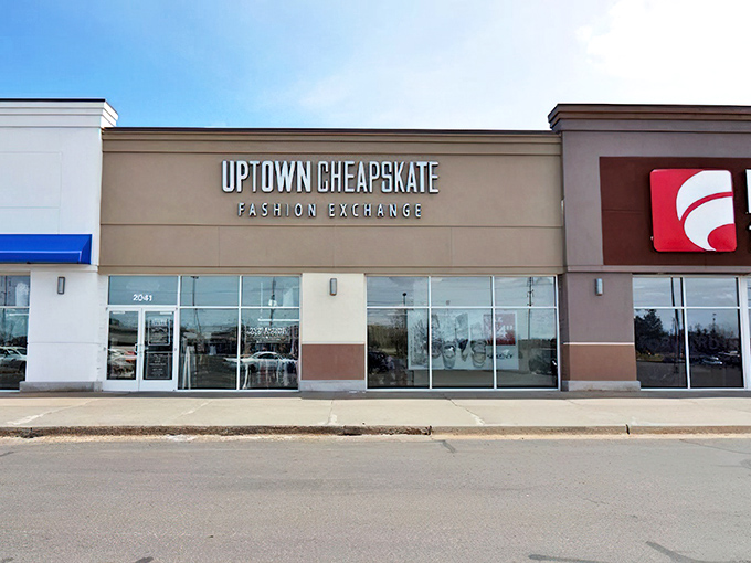 Uptown Cheapskate's modern storefront brings upscale thrifting to Ammon. For when you want secondhand style without the treasure hunt!