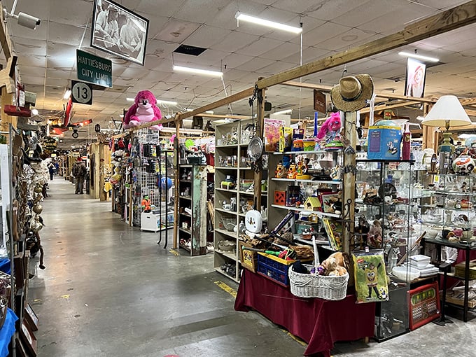 Wide aisles and carefully curated booths make 49 Flea Market a comfortable treasure-hunting experience for all ages.