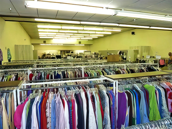 Rows upon rows of fashion finds! Abilities Unlimited turns yesterday's closet cleanouts into tomorrow's style statements.