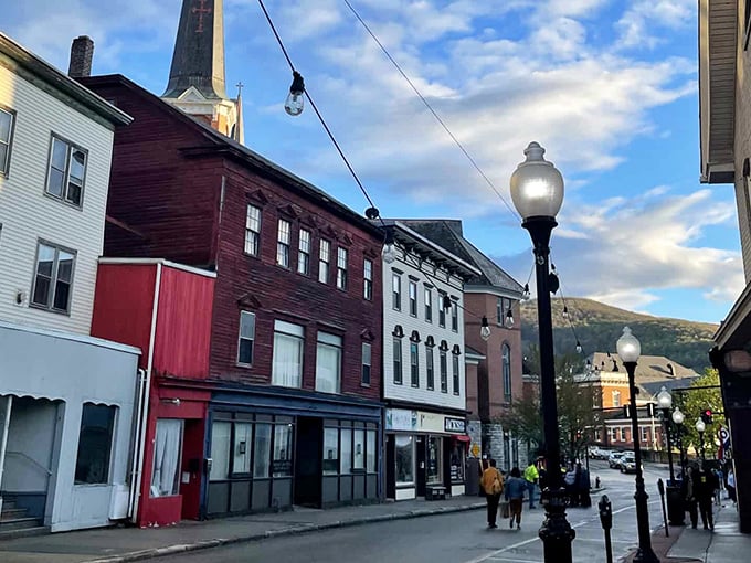 Brick buildings frame streets where your Social Security check stretches further than your morning walk through this charming Berkshire town.