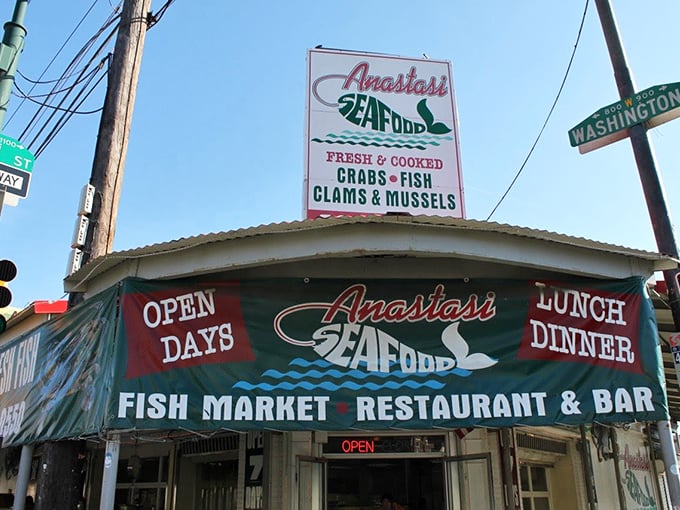 This bustling market scene captures the timeless appeal of fresh fish displayed with old-world pride and expertise.