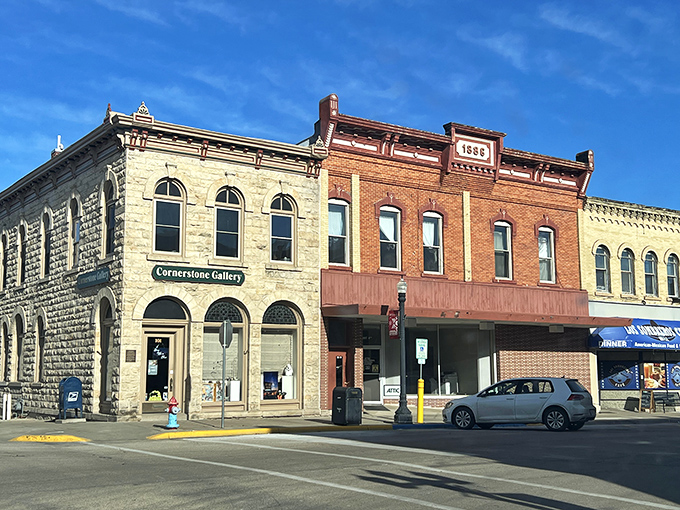 The historic buildings in Baraboo stand like well-dressed gentlemen who refuse to trade their suits for modern casual wear.