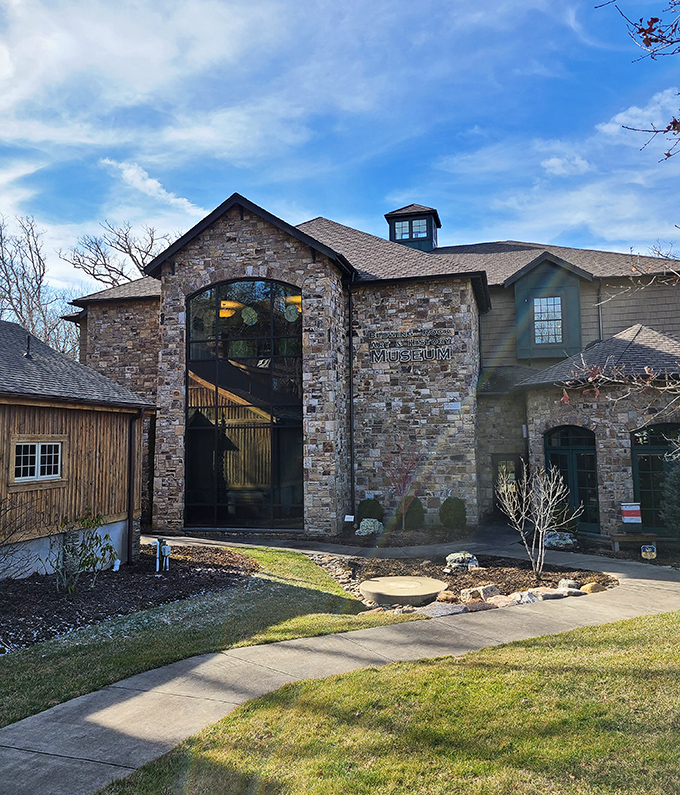 The historic main street unfolds like a postcard from America's past, where every storefront tells its story. 