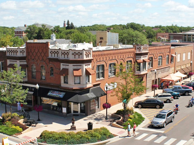 Local businesses line Brookings' welcoming main drag. The kind of street where your dollar stretches and neighbors still wave hello.