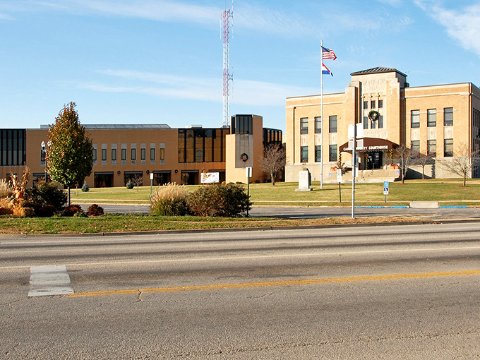 These sturdy structures in Camdenton have witnessed decades of community decisions, celebrations, and the occasional heated town meeting.