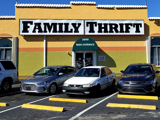 The bold signage promises a one-stop thrifting destination for everything from furniture to fashion.