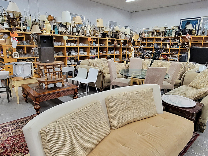 The furniture section offers everything from grandma's vintage sofa to that perfect accent chair.