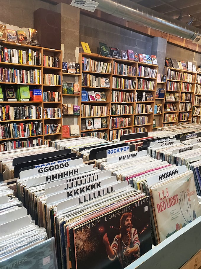 Vinyl heaven awaits music lovers&mdash;alphabetized albums spanning decades, just waiting for their needle-drop moment in your living room.