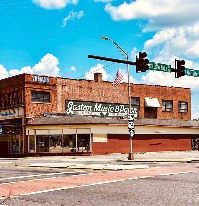 Historic architecture meets modern affordability in Gastonia's walkable downtown district.