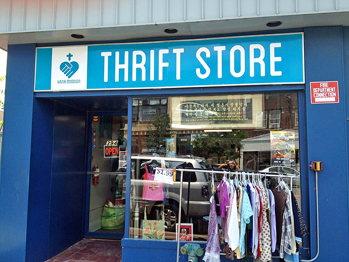 Blue as the ocean and twice as full of treasures. This little storefront packs a charitable punch!