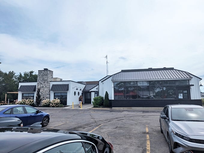 Nautical architecture that actually makes sense - when you're this close to great lakes fishing.