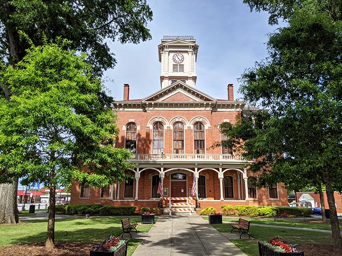 Charming storefronts and angle parking make Monroe's downtown both picturesque and practical for budget-conscious retirees.