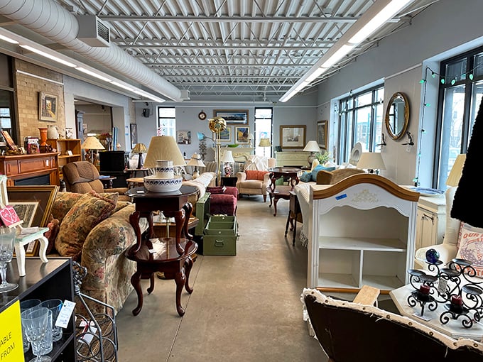 Furniture paradise awaits inside Odds & Ends Again. From vintage armchairs to statement pieces that tell a story!