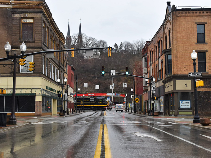 The reflective waters in Oil City mirror the town's beauty, while your bank account reflects the joy of affordable Pennsylvania living.