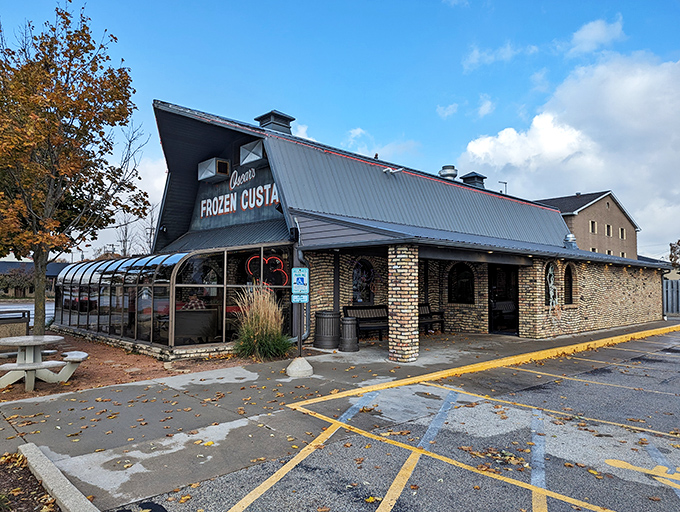 That sloped roof isn't just for show&mdash;it's angled perfectly to let your custard dreams reach the heavens.