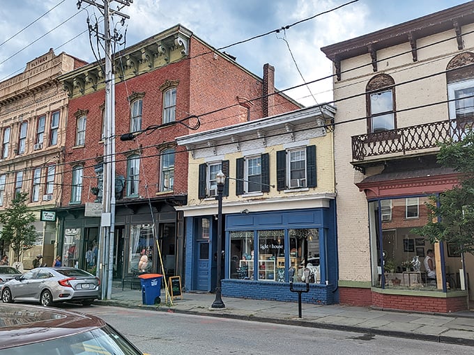 The colorful storefronts of Saugerties offer a painter's palette of charm without the hefty price tag of other Hudson Valley towns.