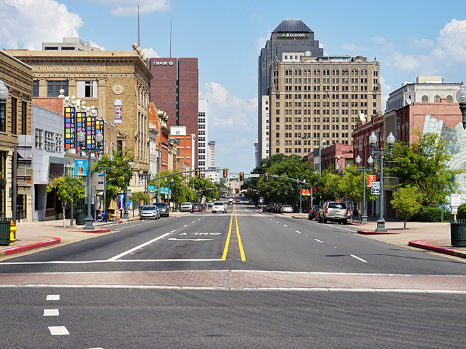 The wide streets of downtown Shreveport invite exploration, with historic buildings housing unexpected treasures waiting to be discovered.